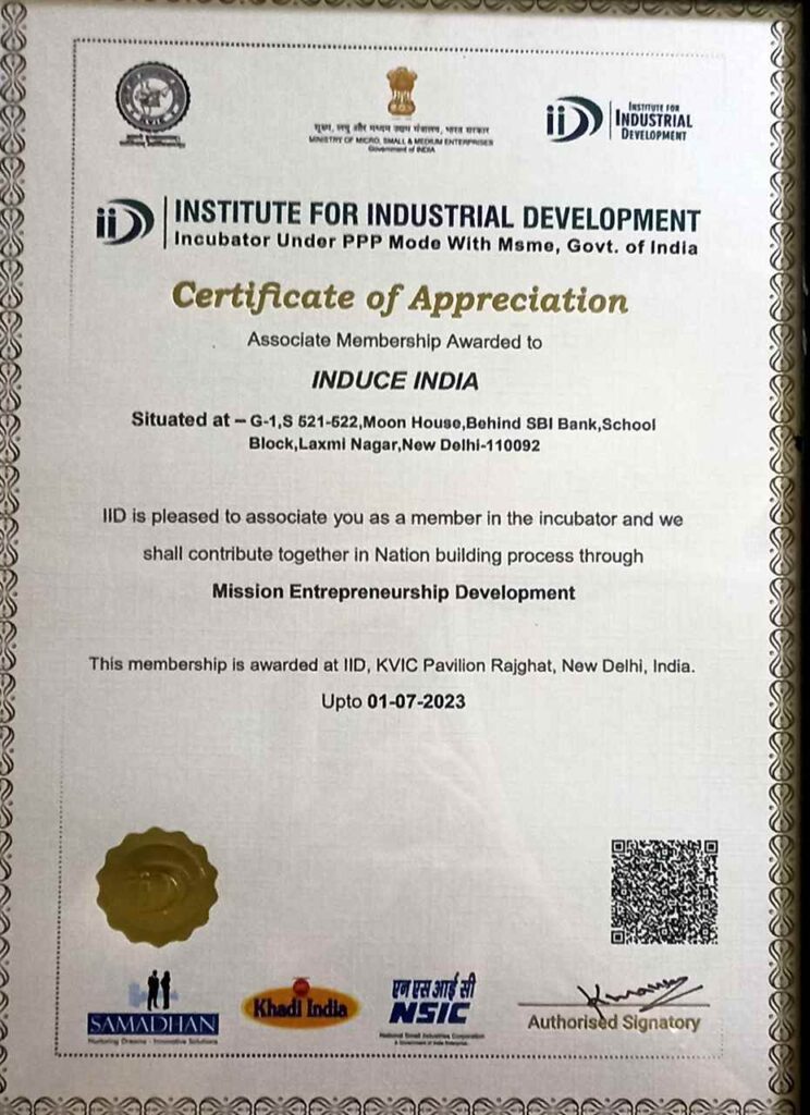 Recognition & Awards - Induce India